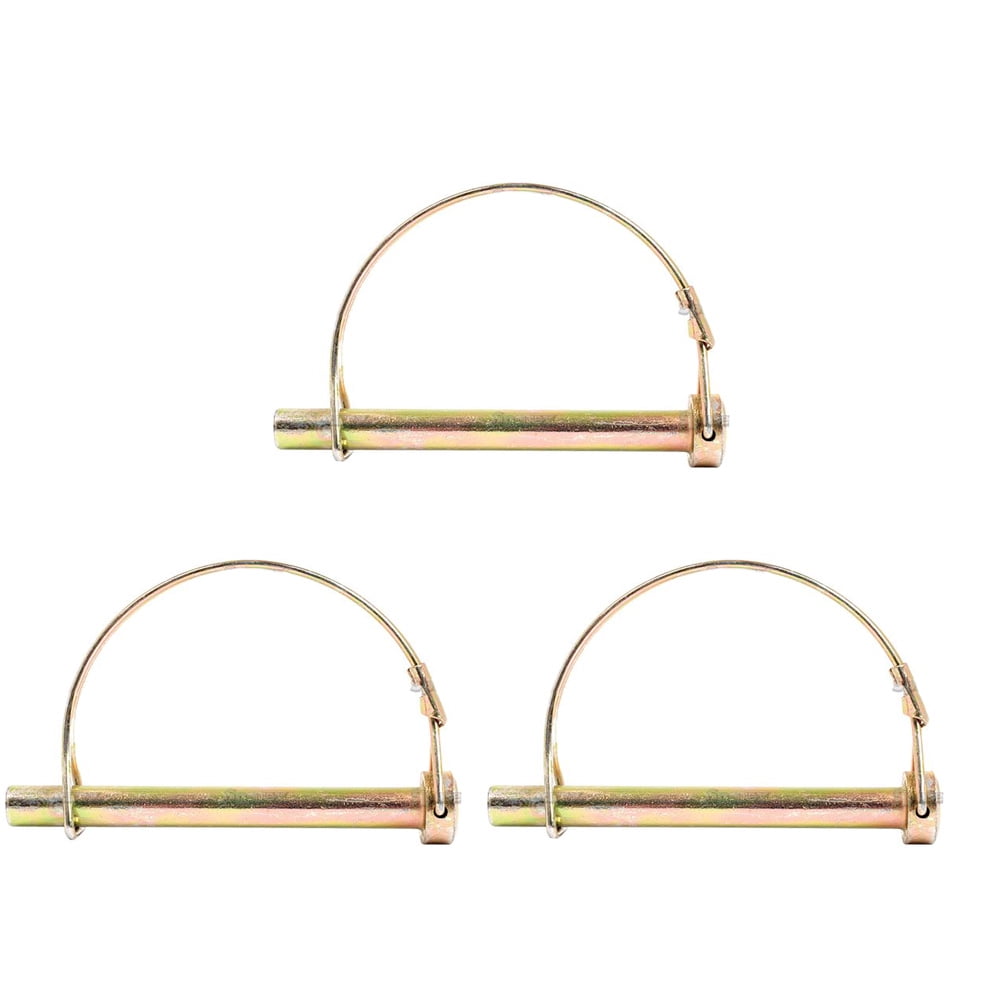P14PTL (3x) PTO Round Handle Lock Pin 1/4" Diameter 2" Usable Length ...