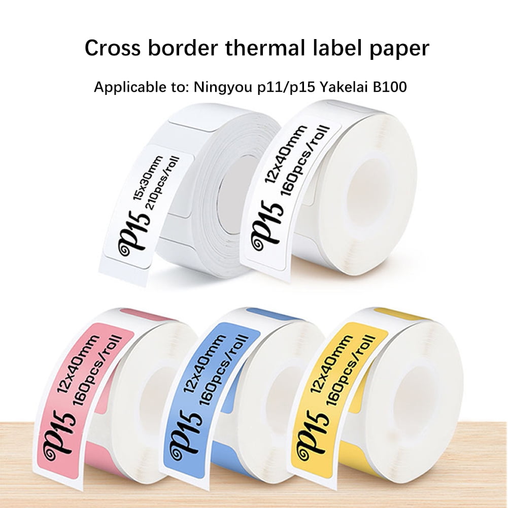 P15 /D30 Thermal self-Adhesive Label,230 Sheet/Roll Label Maker Tape ...