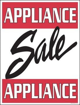 P15APP Appliance Sale Window Sale Sign Posters Retail Store Signs (P15 ...