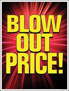 P15BOP Blow Out Price Window Sale Sign Posters Retail Business Store ...