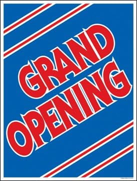 P15GND Grand Opening Window Sale Sign Posters Retail Business Store ...