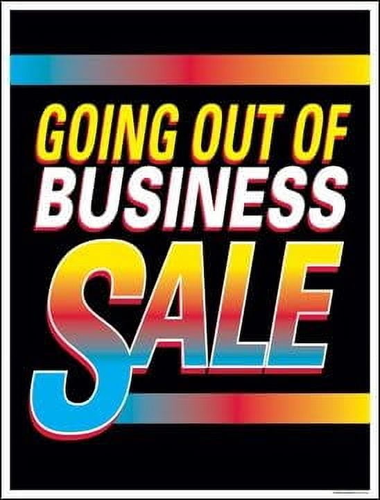 P15GOB Going Out of Business Sale Window Sale Sign Posters Retail ...
