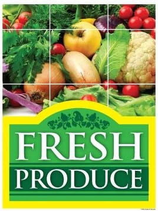 P15PRO Supermarket Grocery Fresh Produce Window Sale Sign Posters ...