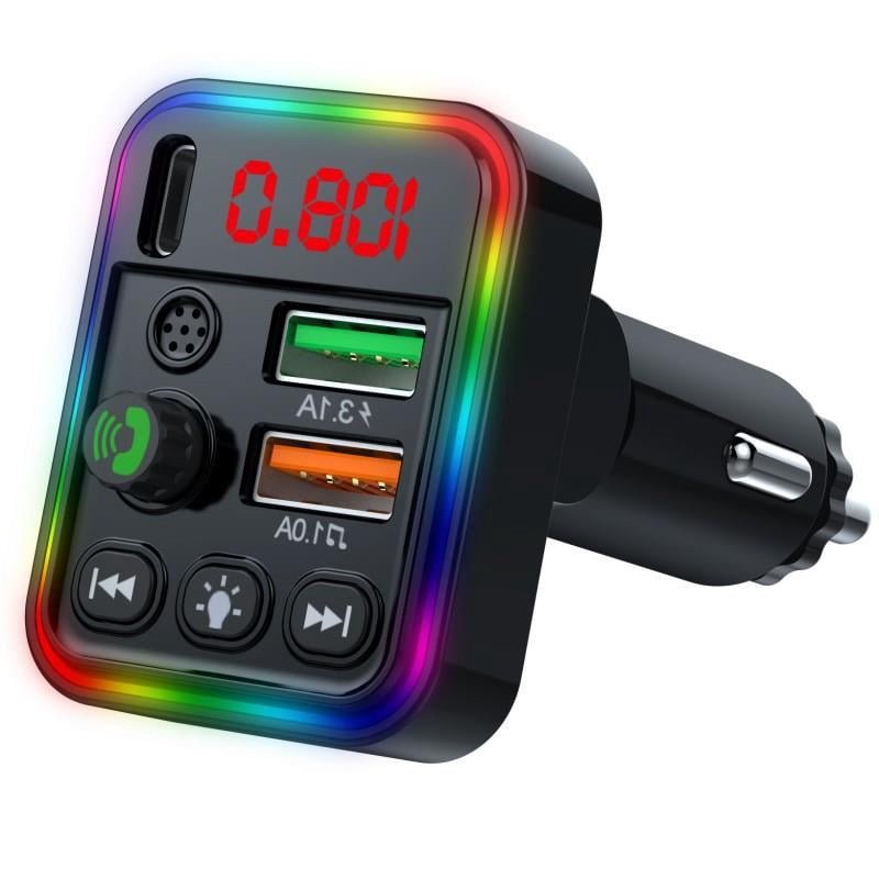 P19 Fast Charging QC3.0 Car MP3 Player Bluetooth Receiver U Disk ...