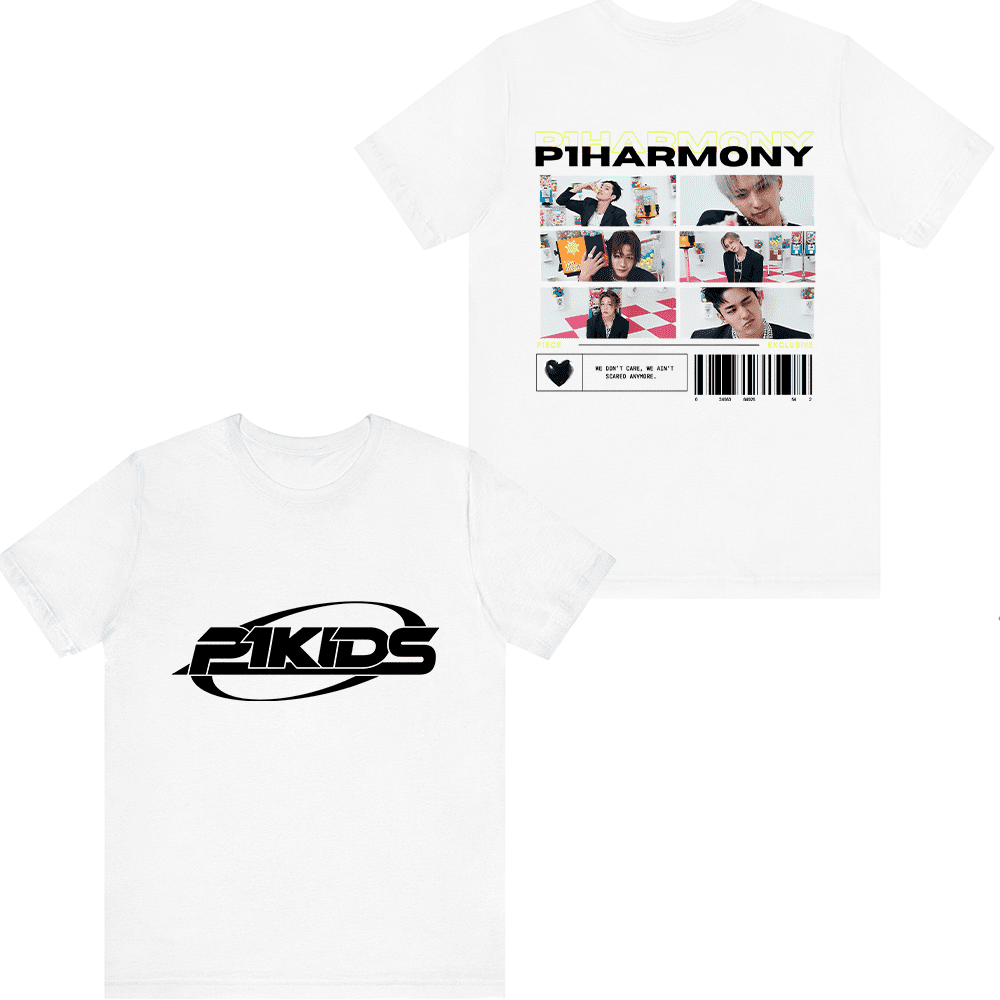 P1Harmony Merch Tour illustration T-shirt Fashion Men Women Short ...