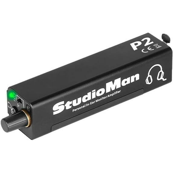 P2 Personal Portable in-Ear Monitor Amplifier, 3.5mm Output XLR and TRS ...