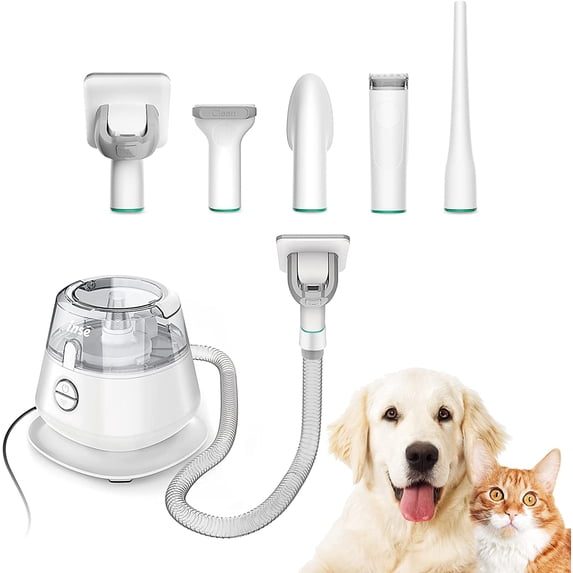 INSE P20 Pro Dog Grooming Kit: Pet Canine Clippers, Trimmer & Vacuum ...