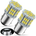 P21/5W 1157 BAY15D LED Bulbs 12V 24V, 54SMD Super Bright White 6000K ...