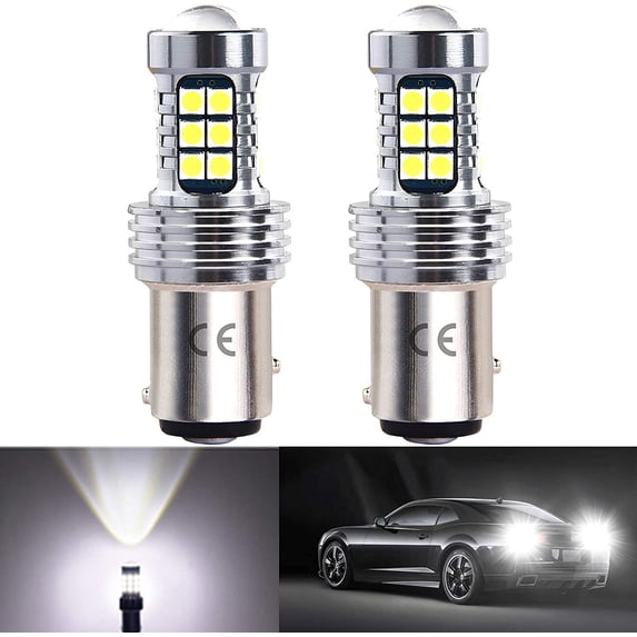P21/5W Led 1157 Bay15d 12V 24V (Pack Of 2) Car Bulbs, With Hd Lens ...