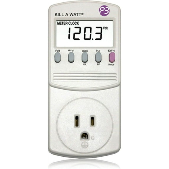 P3 P4400 Kill A Watt Plug-In Electricity Usage Monitor - Walmart.com
