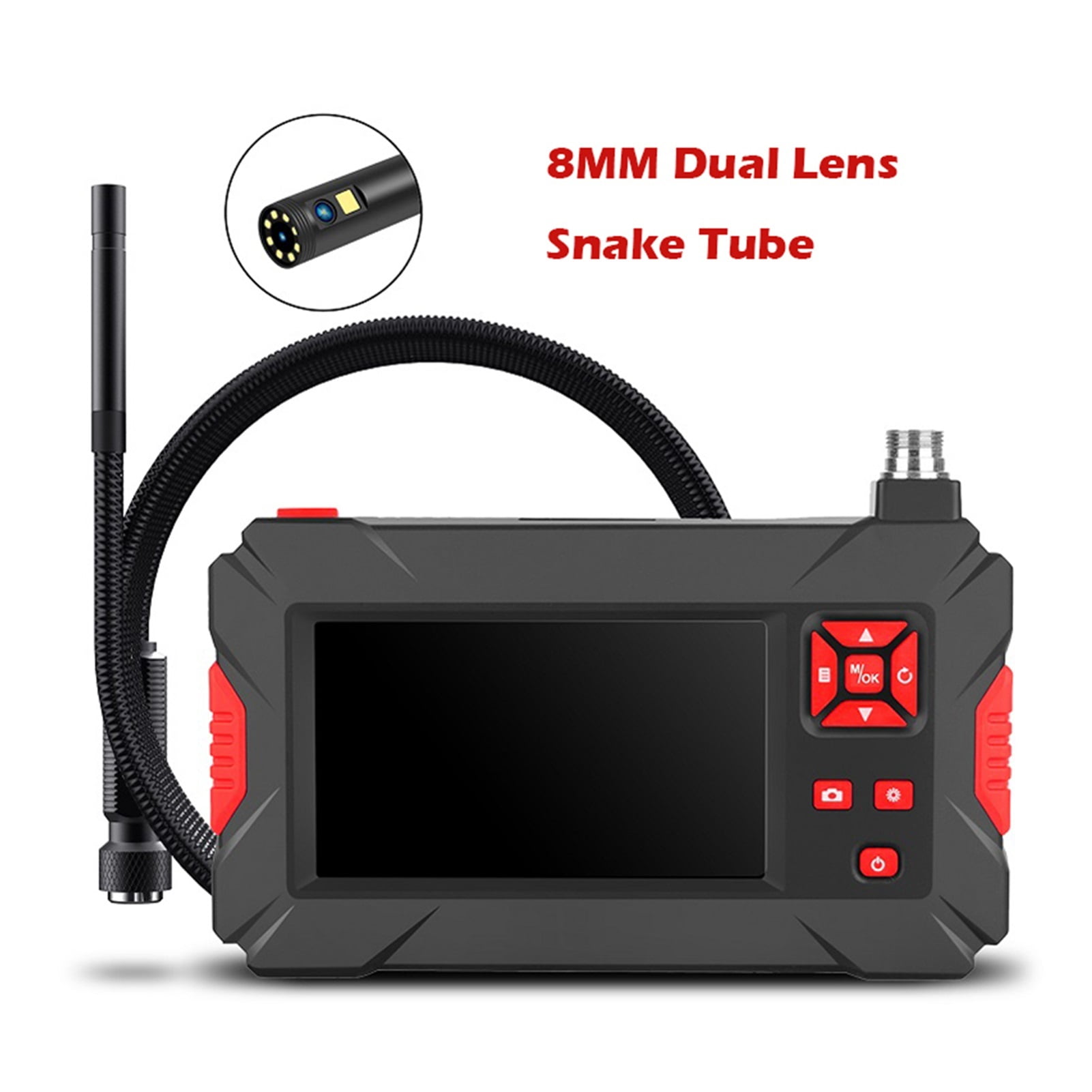 P30 Endoscope Camera 4.3" Screen Singal & Dual Lens HD1080P Waterproof ...