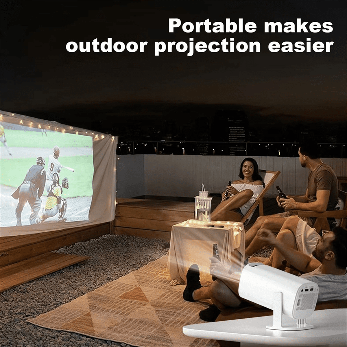 P30 Smart Projector Wifi 6 Android 11 Home Beamer Support 4K Decoding for Home Theater Video ...