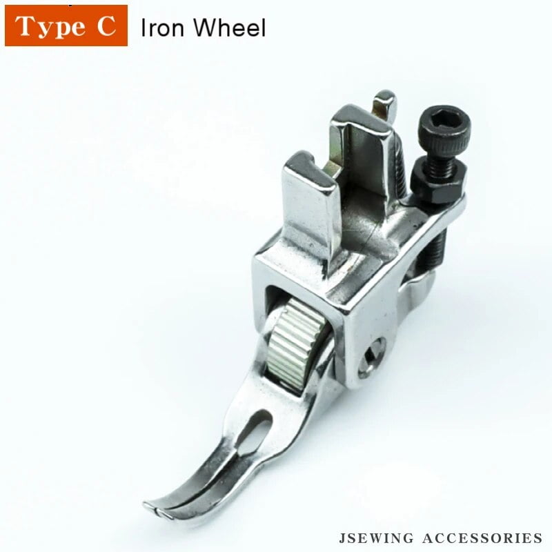 P363 0.3cm Roller Zipper Presser Foot Fit Single Needle Lockstitch ...