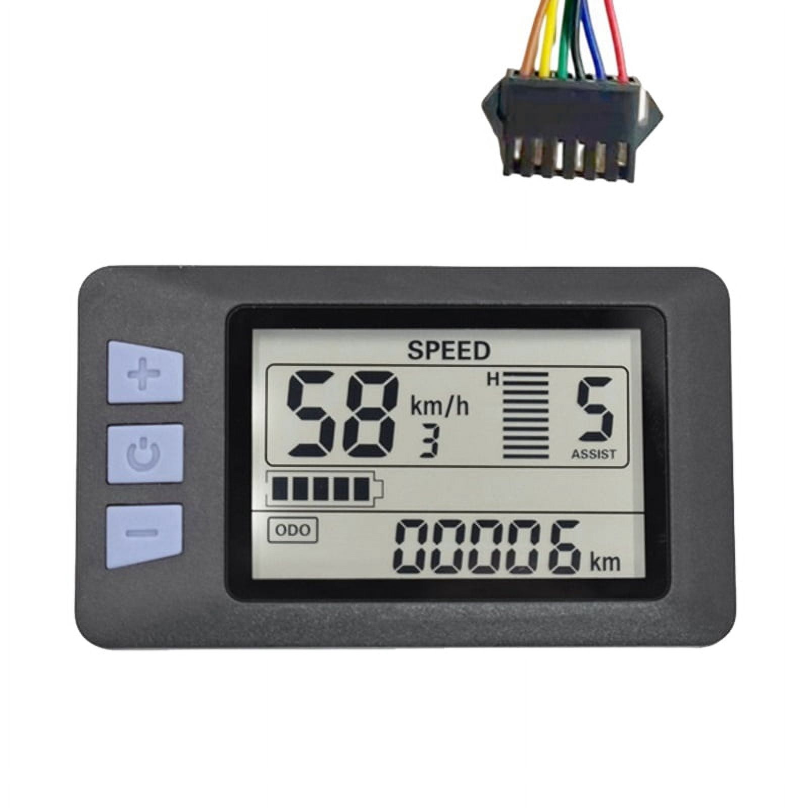 P3H LCD Display Meter Dashboard 24V-60V Electric Bike Meter Display ...