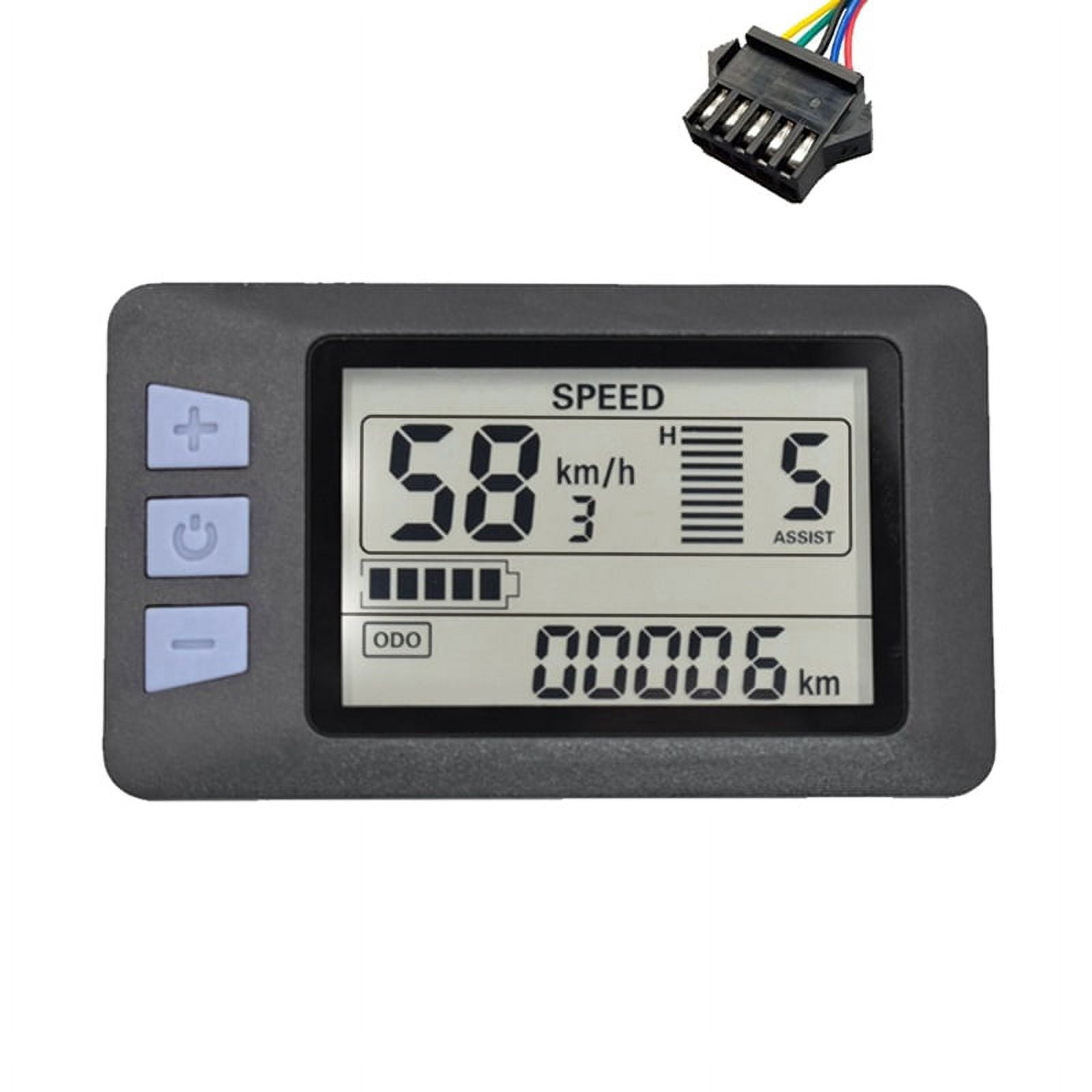 P3H LCD Display Meter Dashboard 24V-60V Electric Bike Meter Display ...