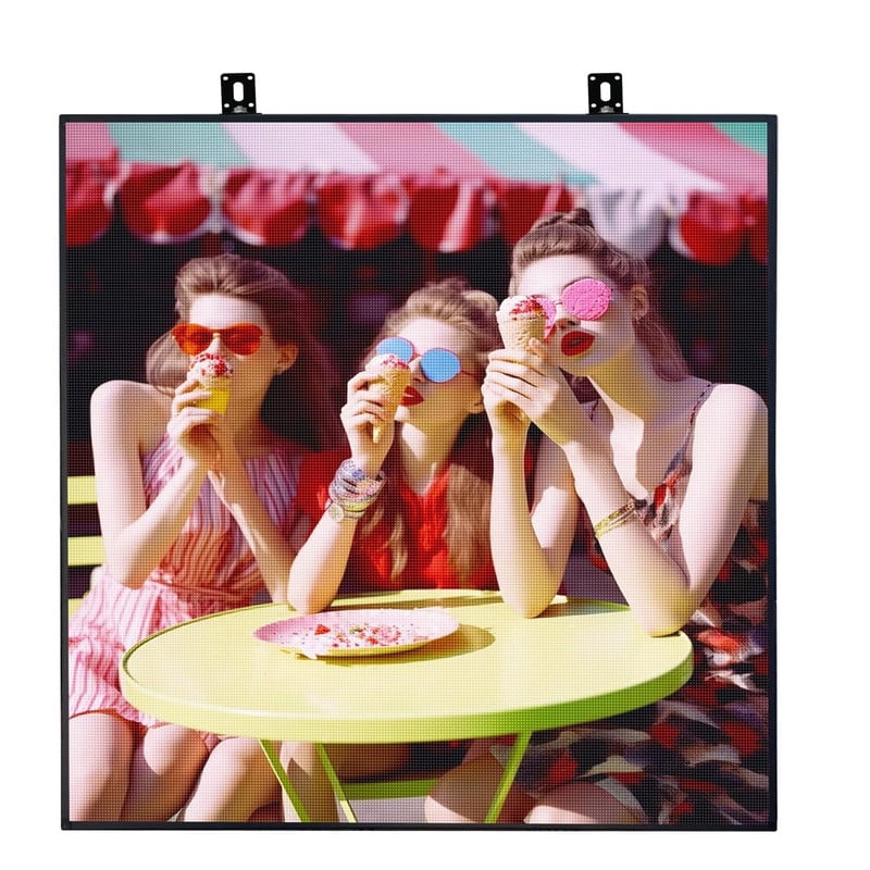 P4 Outdoor LED sign 40'' x 40'' Scrolling LED Display Digital Signage ...