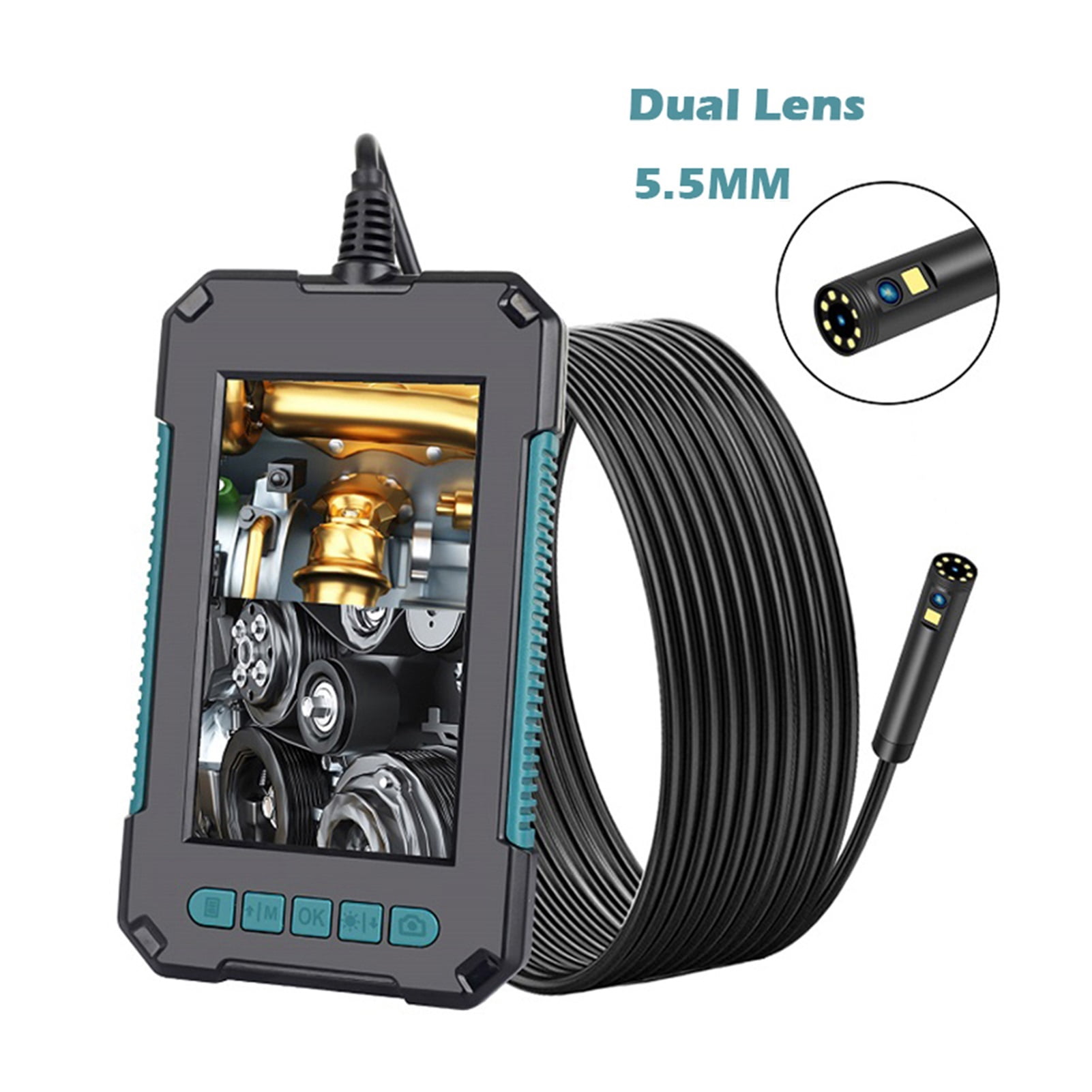 P40 Industrial Endoscope Single & Dual Lens Camera Borescope 1080P HD 4 ...