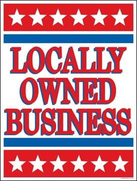 P40LOB Locally Owned Business Window Sale Sign Posters Retail Business ...