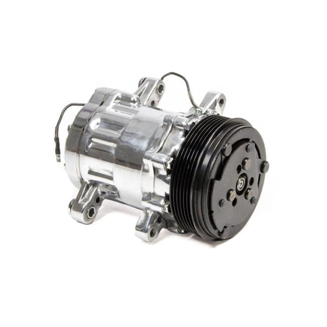 P411 Sanden 7176 Style Polished AC Compressor with Serpentine Pulley ...