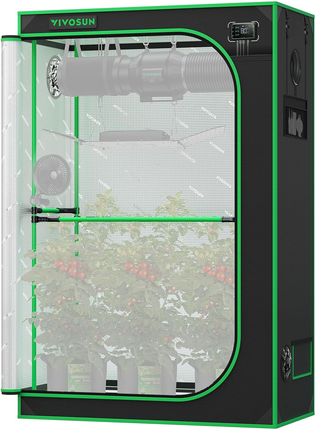 P426 48"×24"×72" PRO Grow Tent, with Thick 1 inch Poles, Strengthened ...
