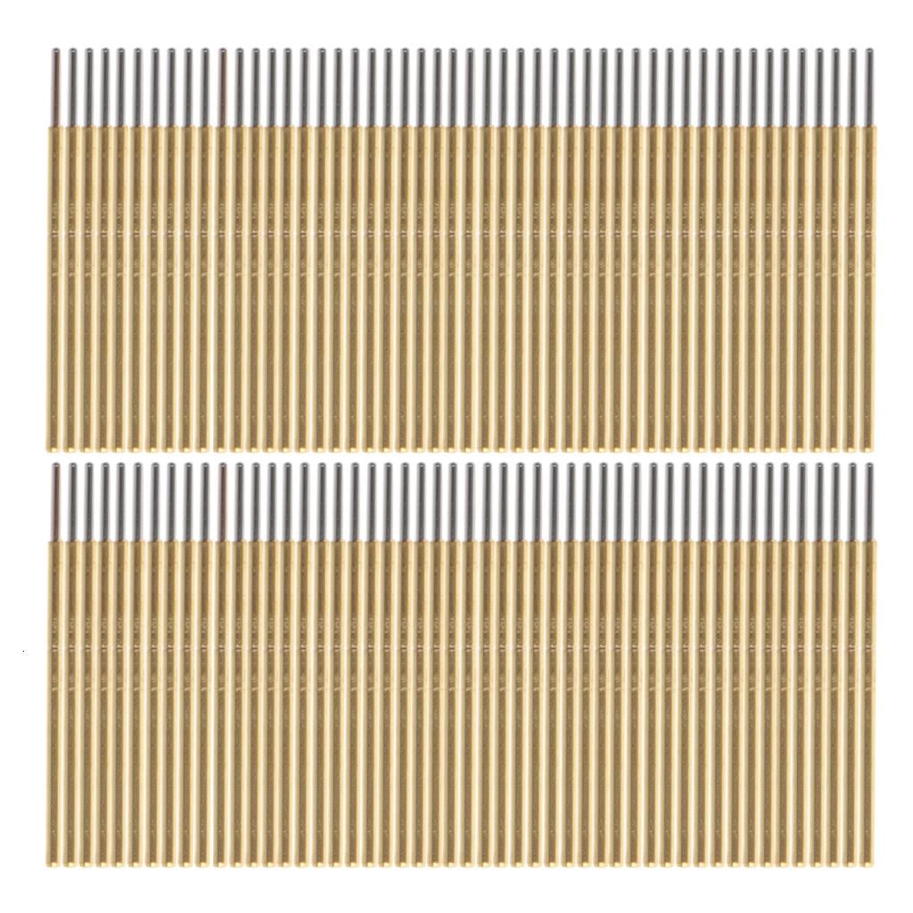 Test Probe Set 100 Pieces Metal Spring Test Probe Pin Current Rating 3A ...