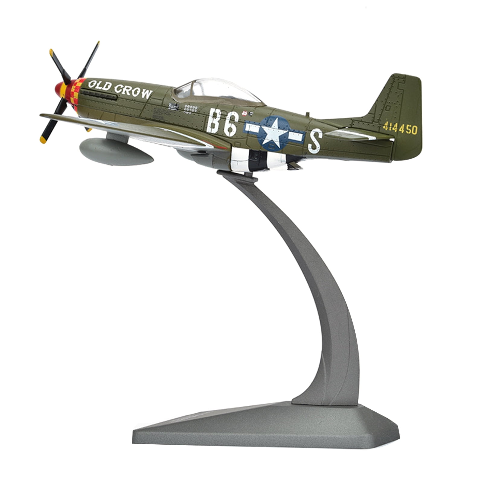 P51 Mustang Fighter Alloy Aircraft Model 1:72 Scale Static Display for Aviation Enthusiasts Toys ...