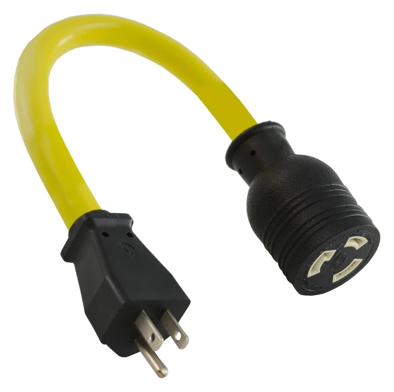P515L530 1-Feet Generator Adapter 15-Amp U.S Plug to 30-Amp Locking ...