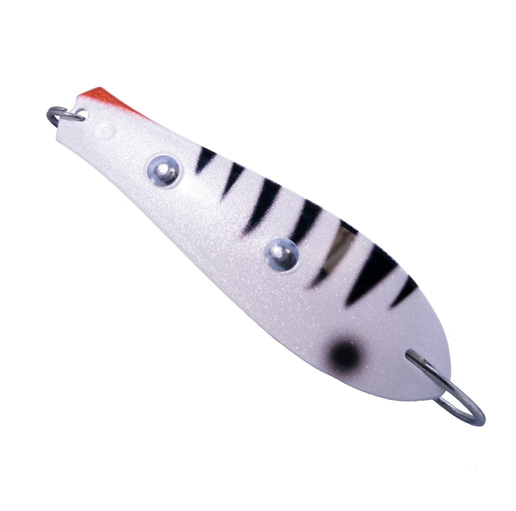 Doctor Spoon Weedless Series, 1-3/16 oz, 4-1/2" Long, Snow Tiger ...