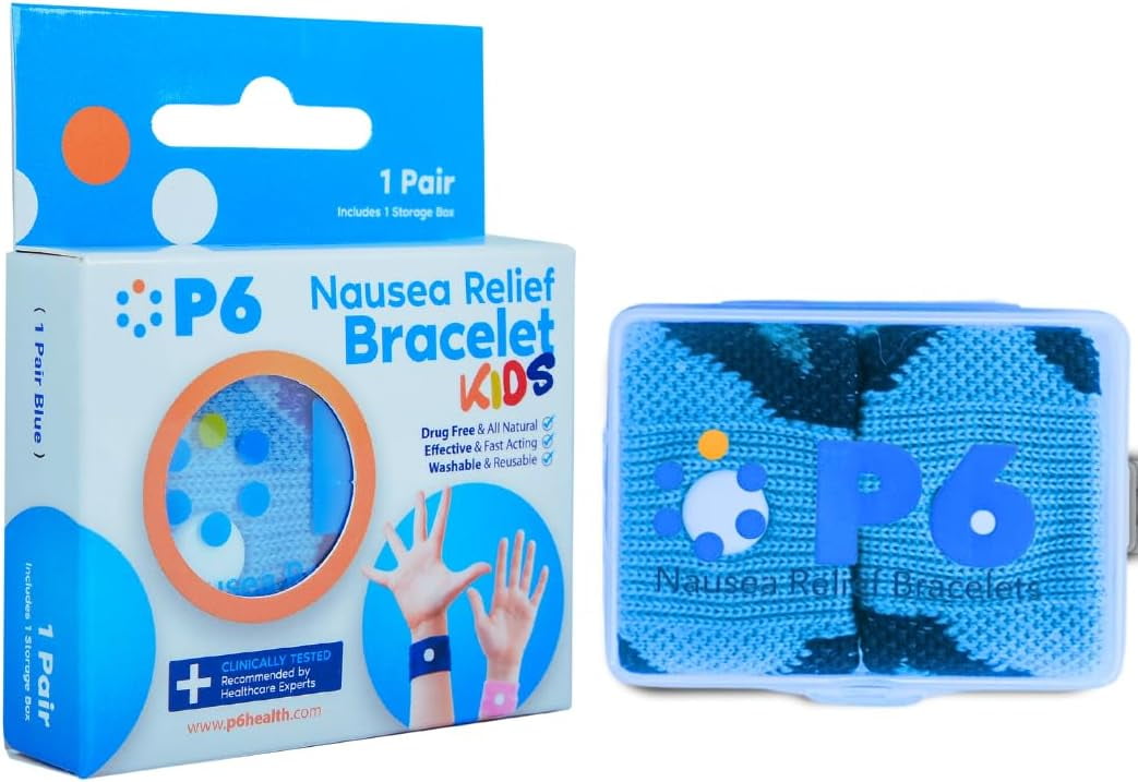 P6 Motion Sickness Bands for Kids Children’s Wristbands for Anti Nausea ...