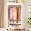Covered Clothes Rack Loads 1100LBS, Heavy Duty Clothing Rack with ...