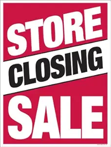 P70SCS Store Closing Sale Window Sale Sign Posters Retail Business ...