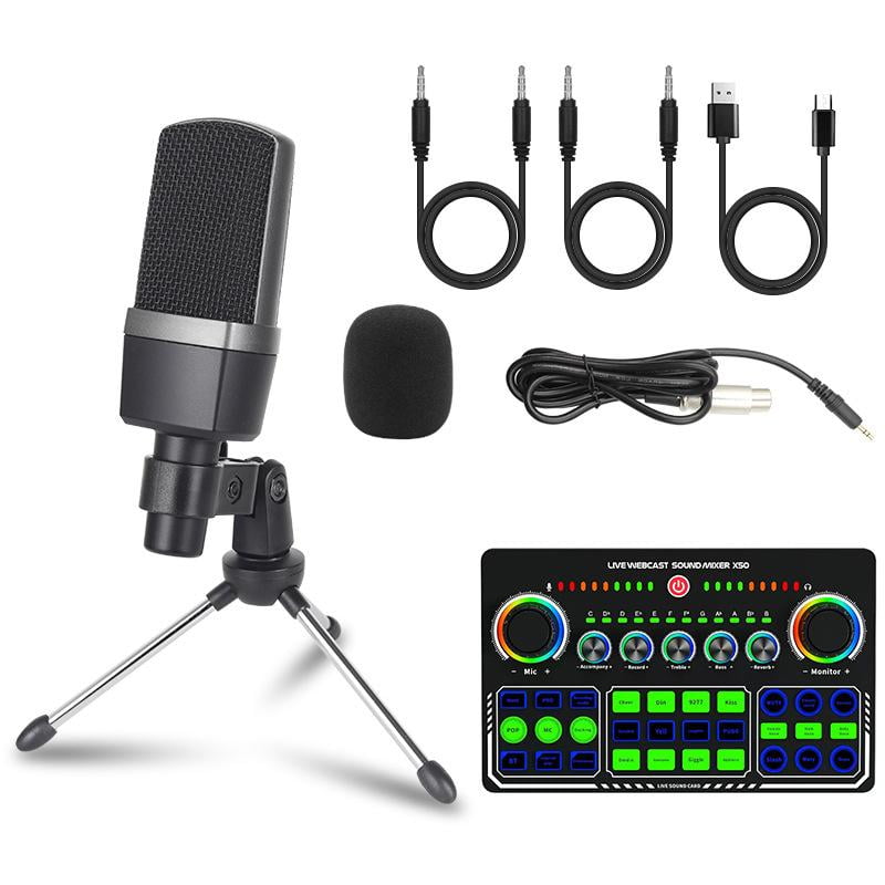 P8 mobile live streaming sound card, internet celebrity sound card set ...