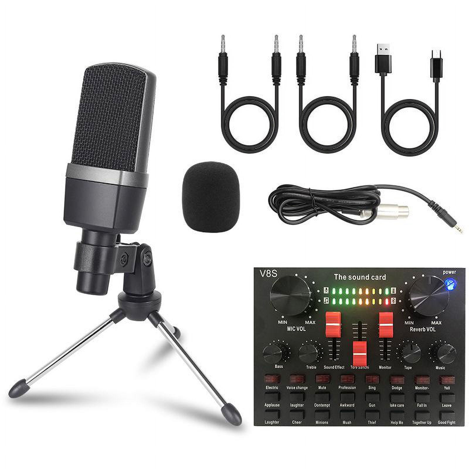 P8 mobile live streaming sound card, internet celebrity sound card set ...
