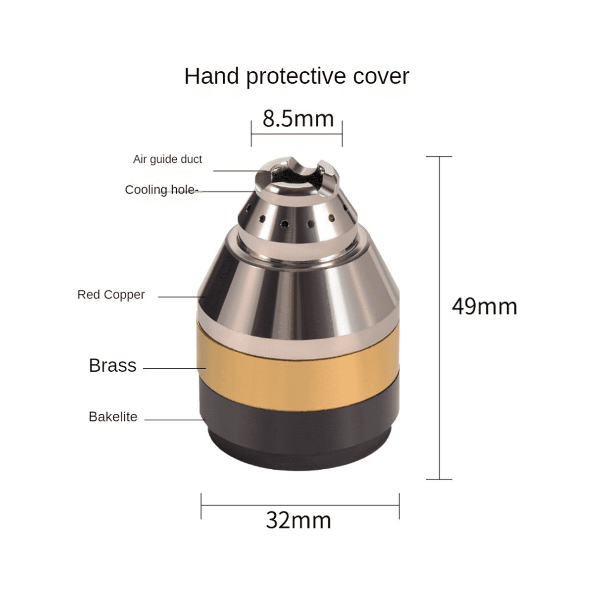 P80 Plasma Cutting Torch Accessories Cutting Nozzle Copper Protective ...