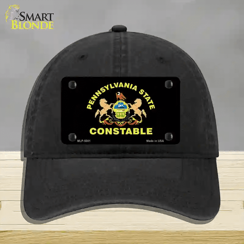 PA Constable Star Seal Novelty License Plate Hat Unconstructed Cotton ...