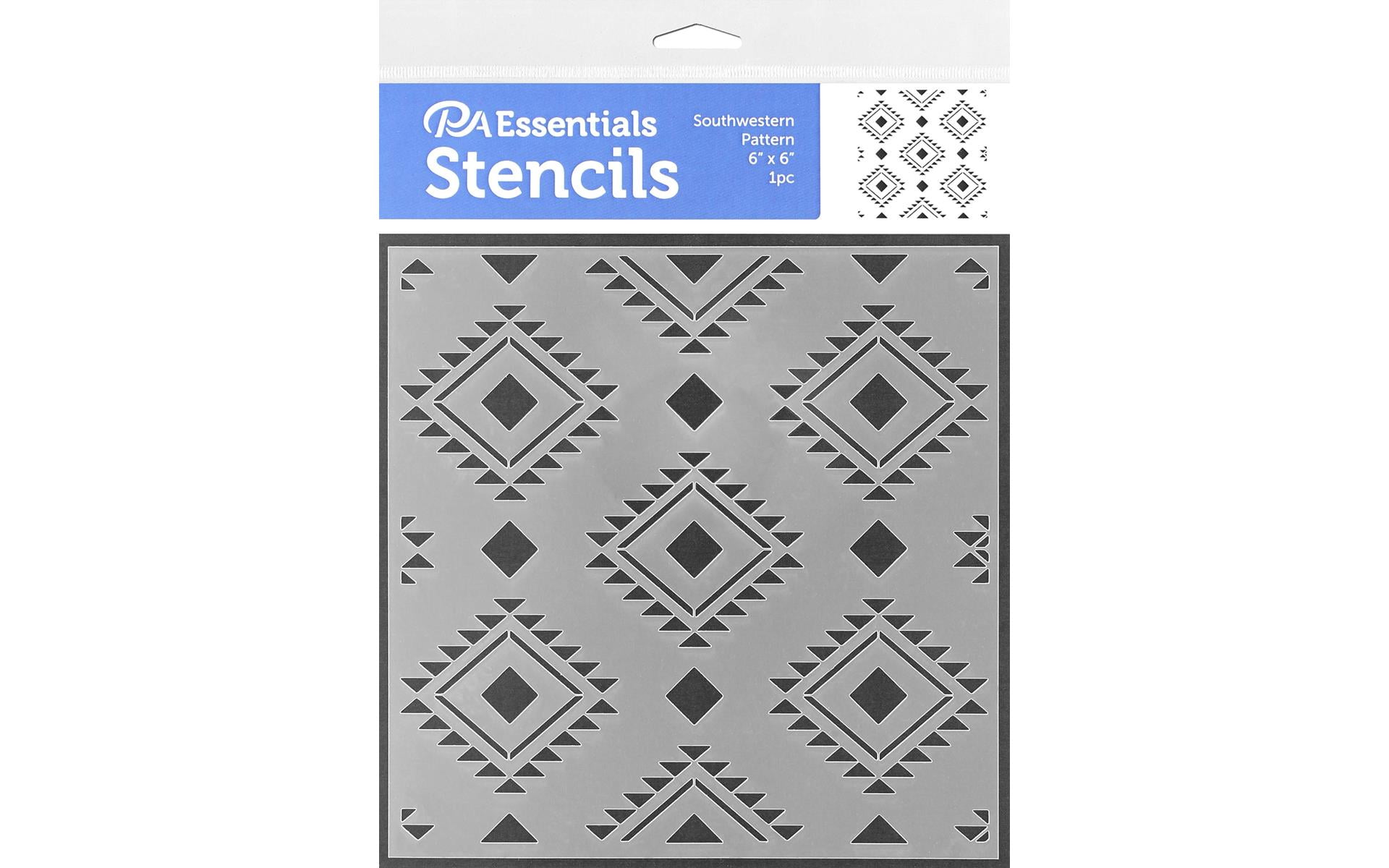 PA Ess Stencil 6x6 Southwestern Pattern - Walmart.com