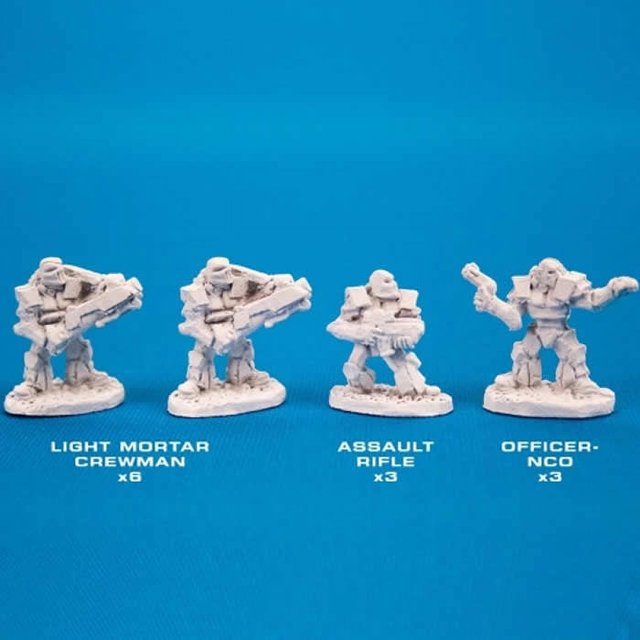 PA Infantry Light Mortar Miniature CAV Strike Operations Reaper ...