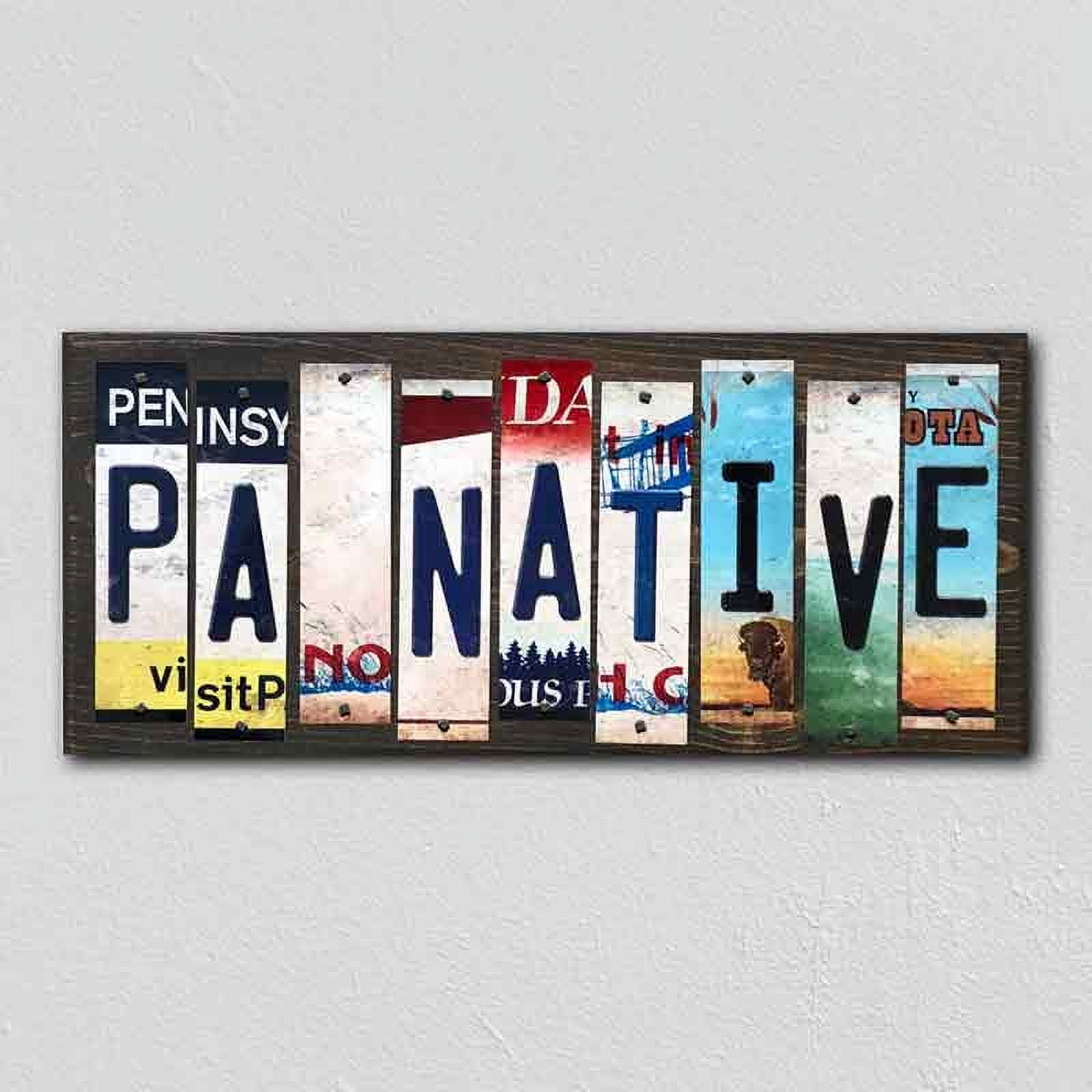 PA Native License Plate Tag Strips Novelty Wood Signs WS-539 8" x ...