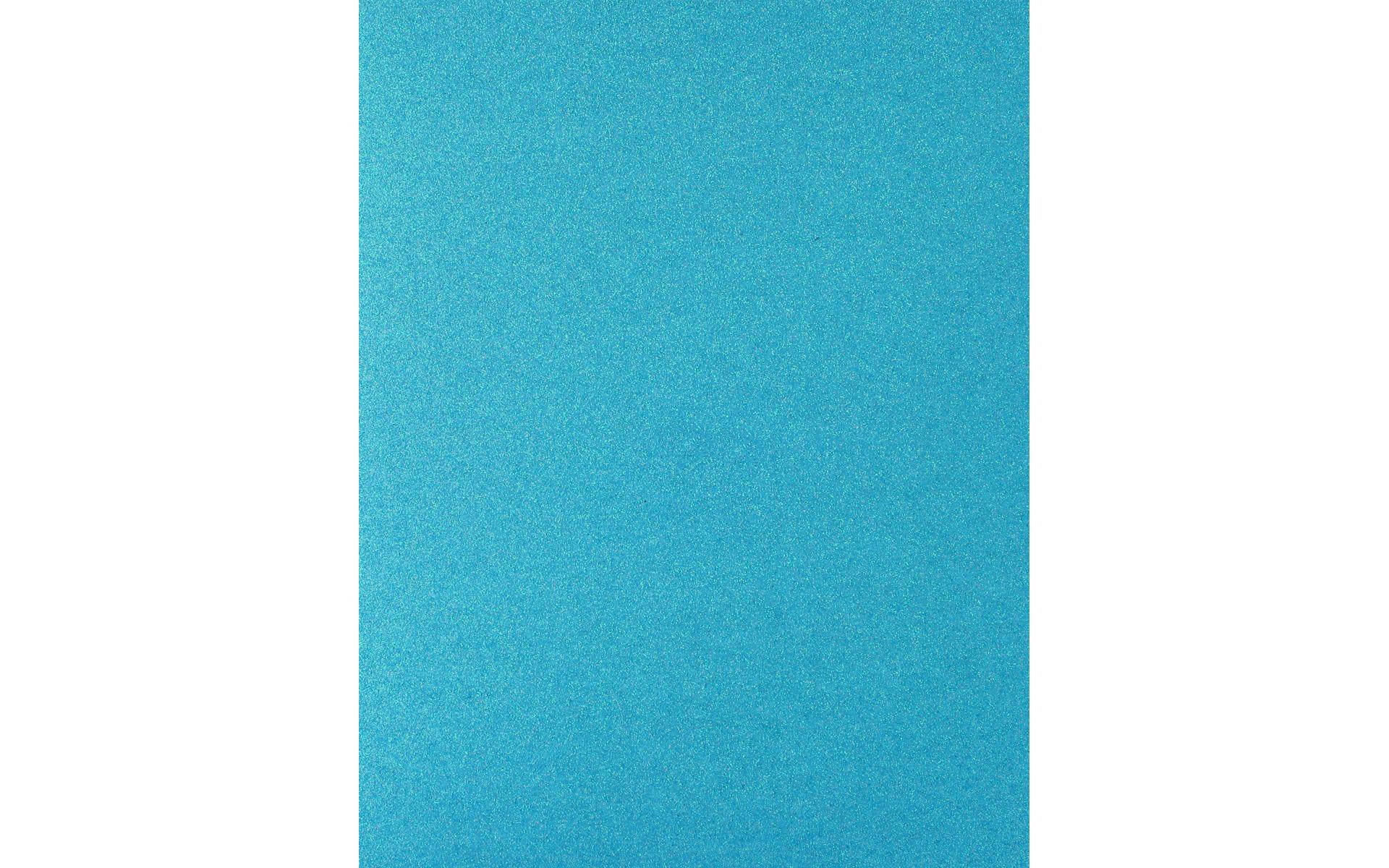 PA Paper Accents Glitter Cardstock 8.5? x 11? Iridescent Blue, 85lb ...