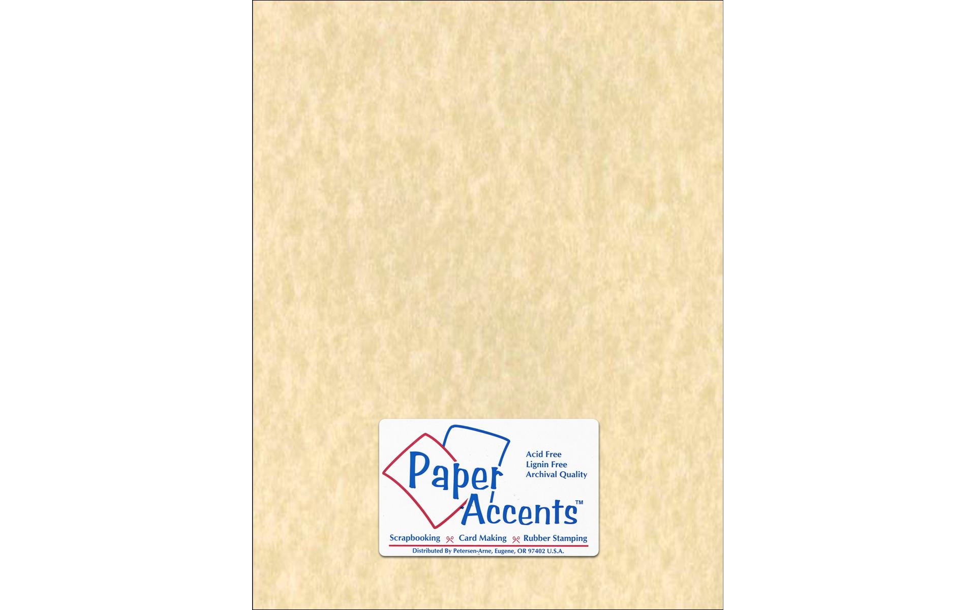 PA Paper Accents Parchment Cardstock 8.5" x 11" Natural, 65lb colored ...