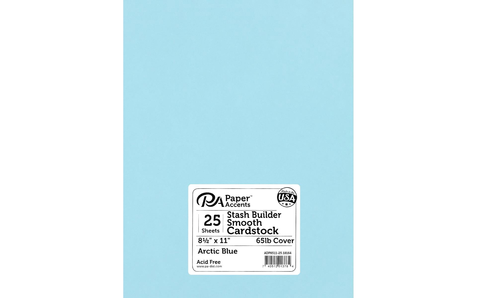 PA Paper Accents Stash Builder Cardstock 8.5" x 11" Arctic, 65lb ...
