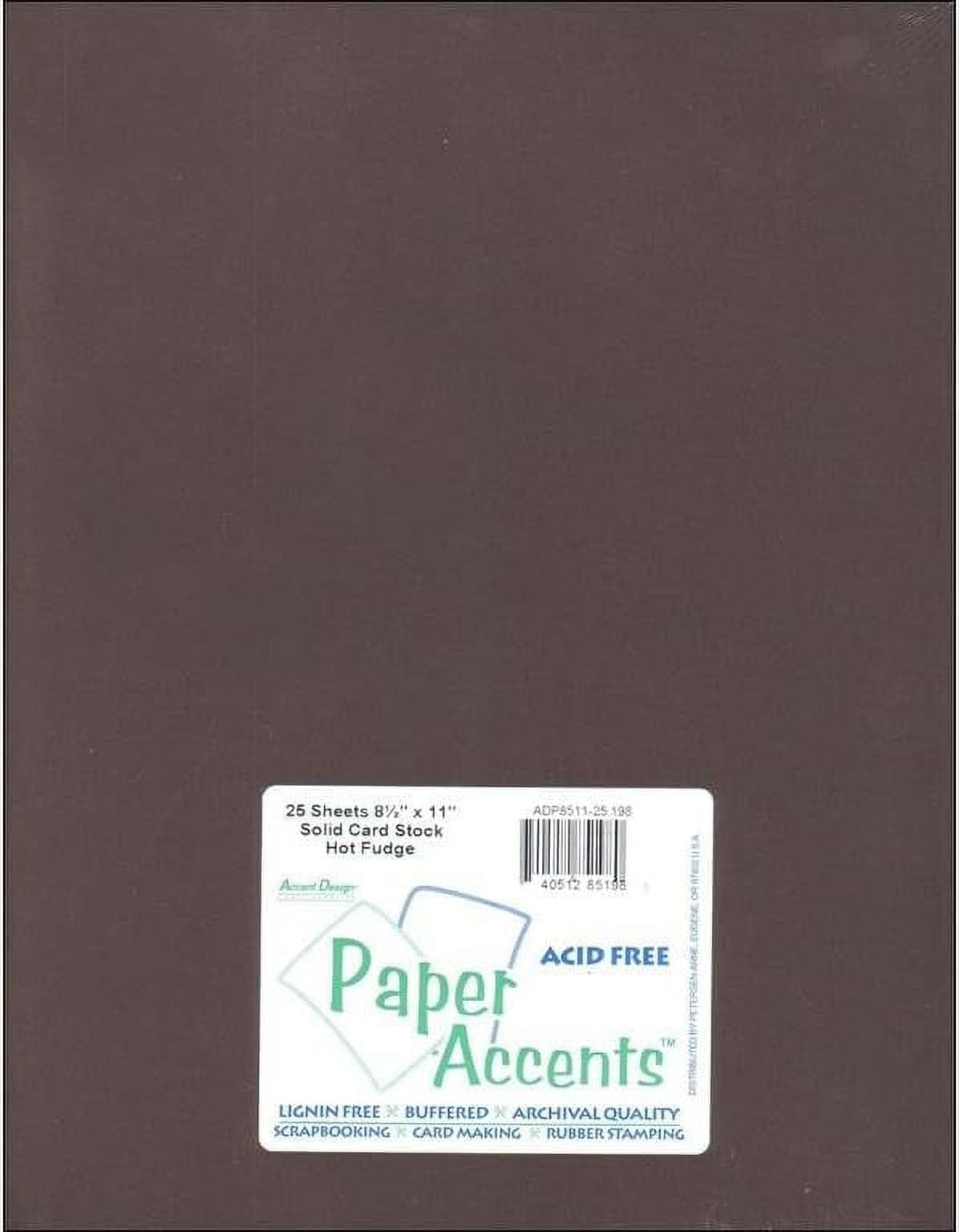 PA Smooth Cardstock 8.5" x 11" Hot Fudge, 65lb colored cardstock for ...