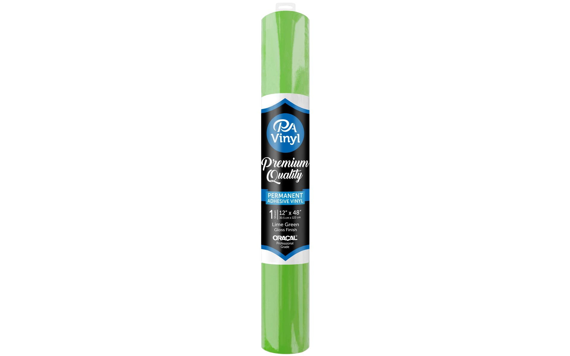 PA Vinyl 12"x 48" Roll Permanent Adhesive Gloss Lime Green - Walmart.com