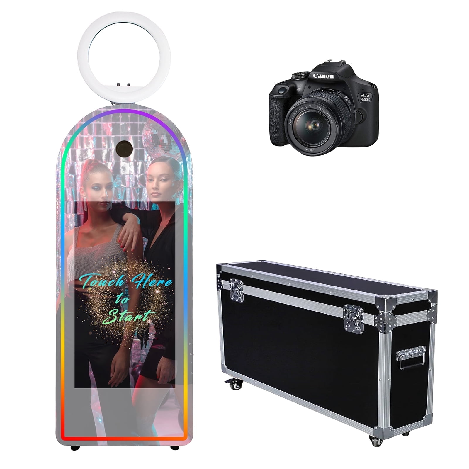 PAAFNN Mirror Photobooth Machine Selfie 32''Touch Screen 65''Photo ...