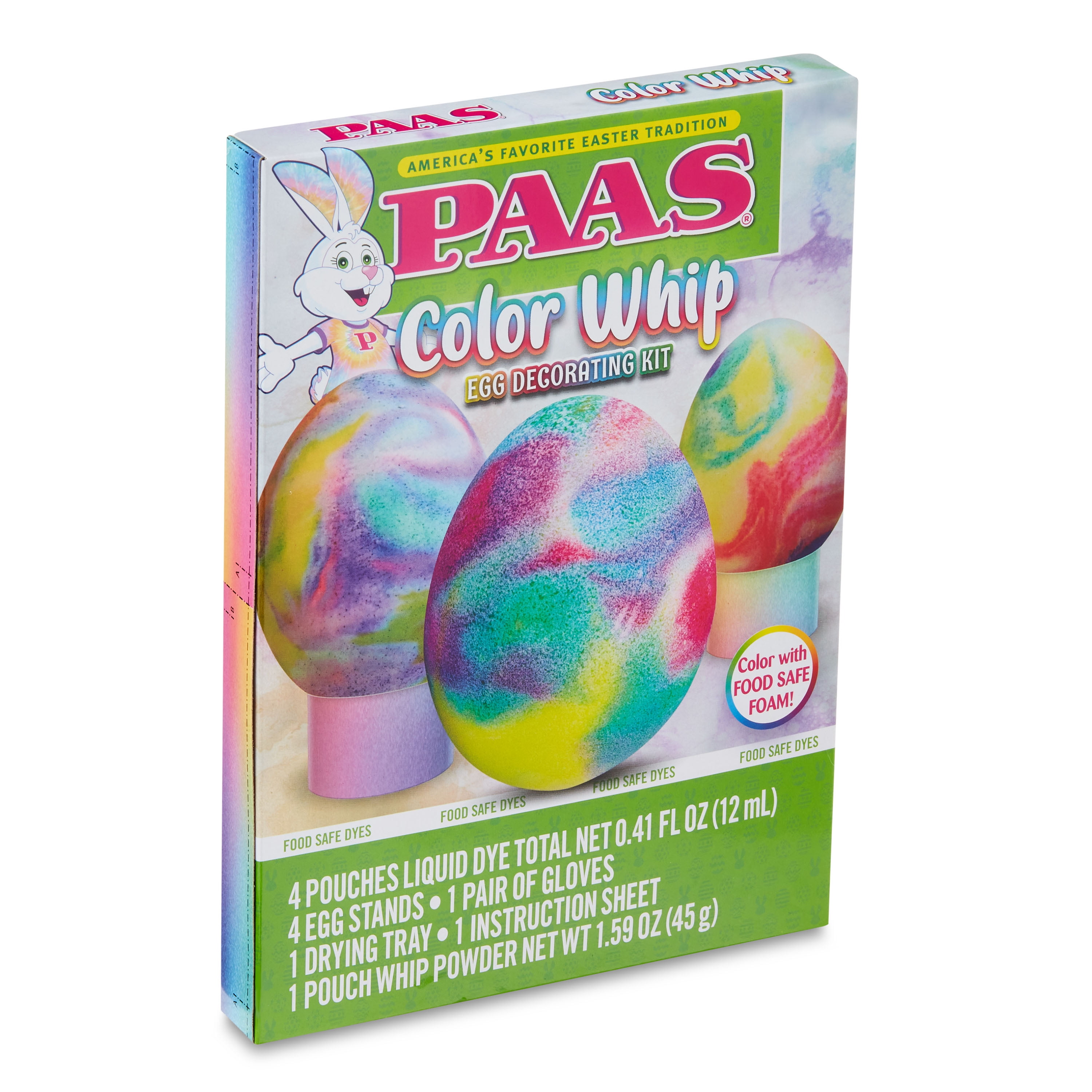 PAAS, Egg Decorating and Dye Kit, Multi-Color, includes Color Whip ...