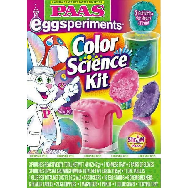 PAAS Eggsperiments Color Science Kit Egg Decorating Kit - Walmart.com
