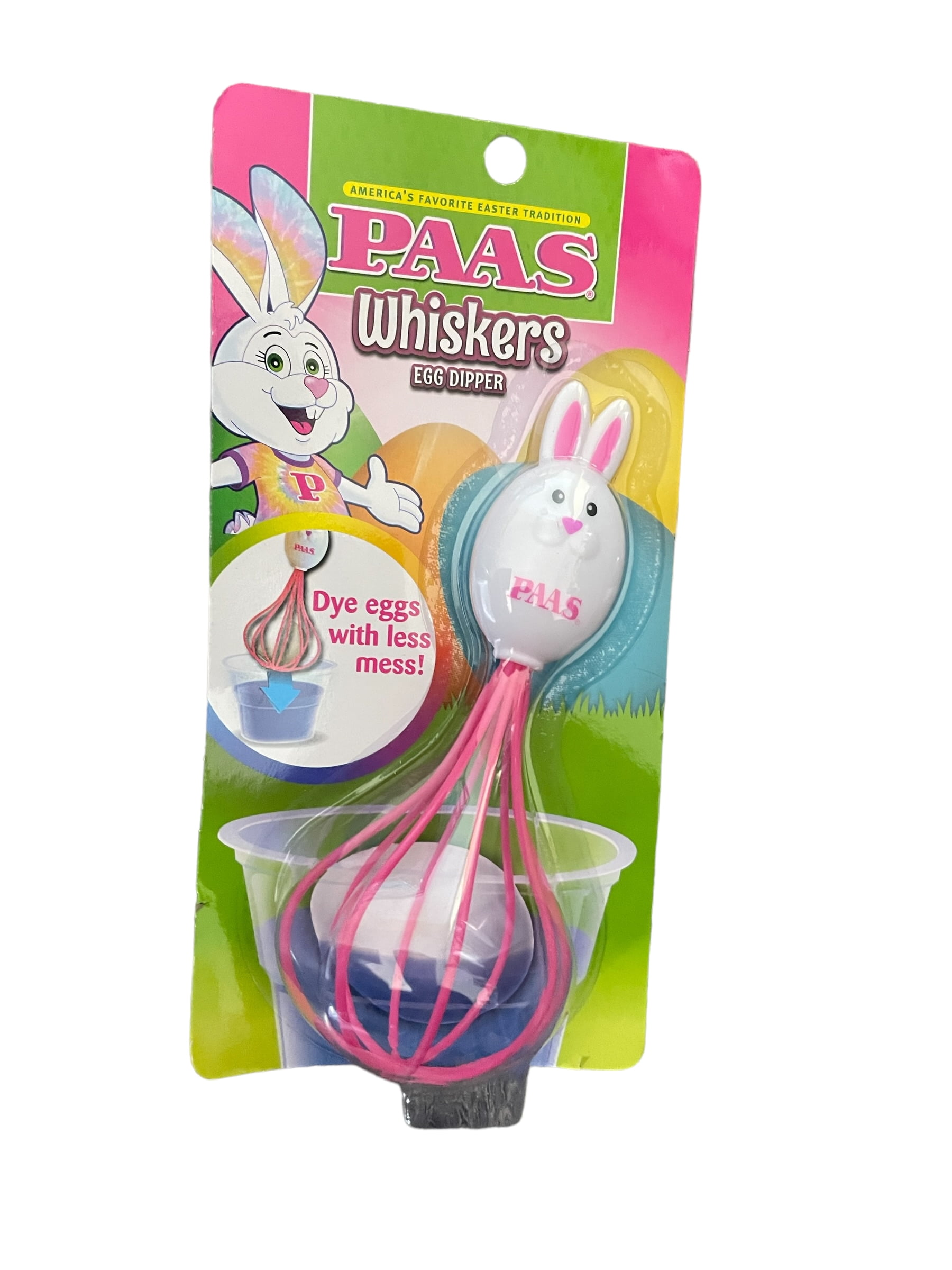 PAAS Whiskers Egg Dipper - Pink Bunny - Egg Holder for Easter Dye ...