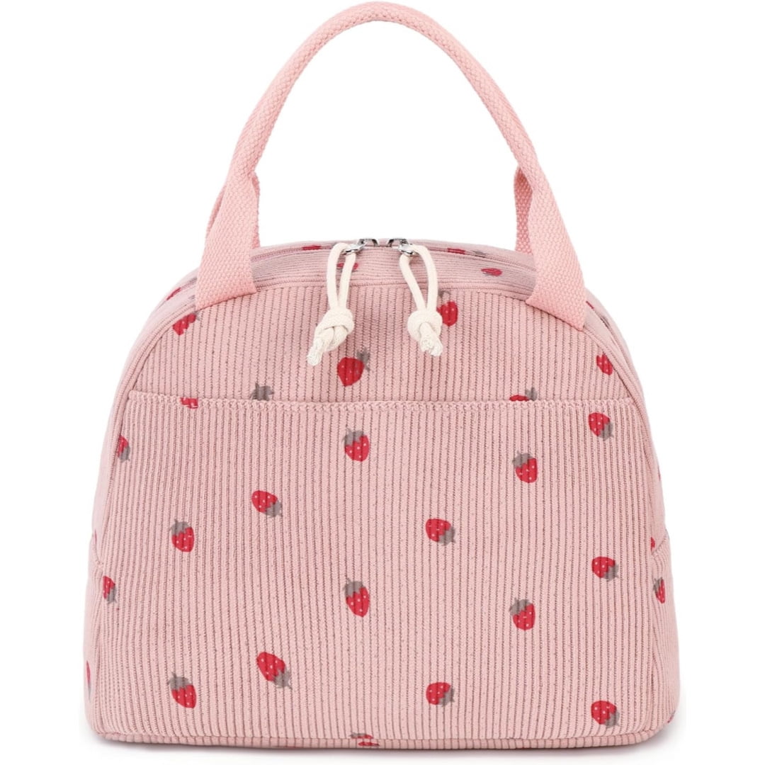 PAASTAI Corduroy Lunch Bag - Large Insulated Lunch Box for Office ...