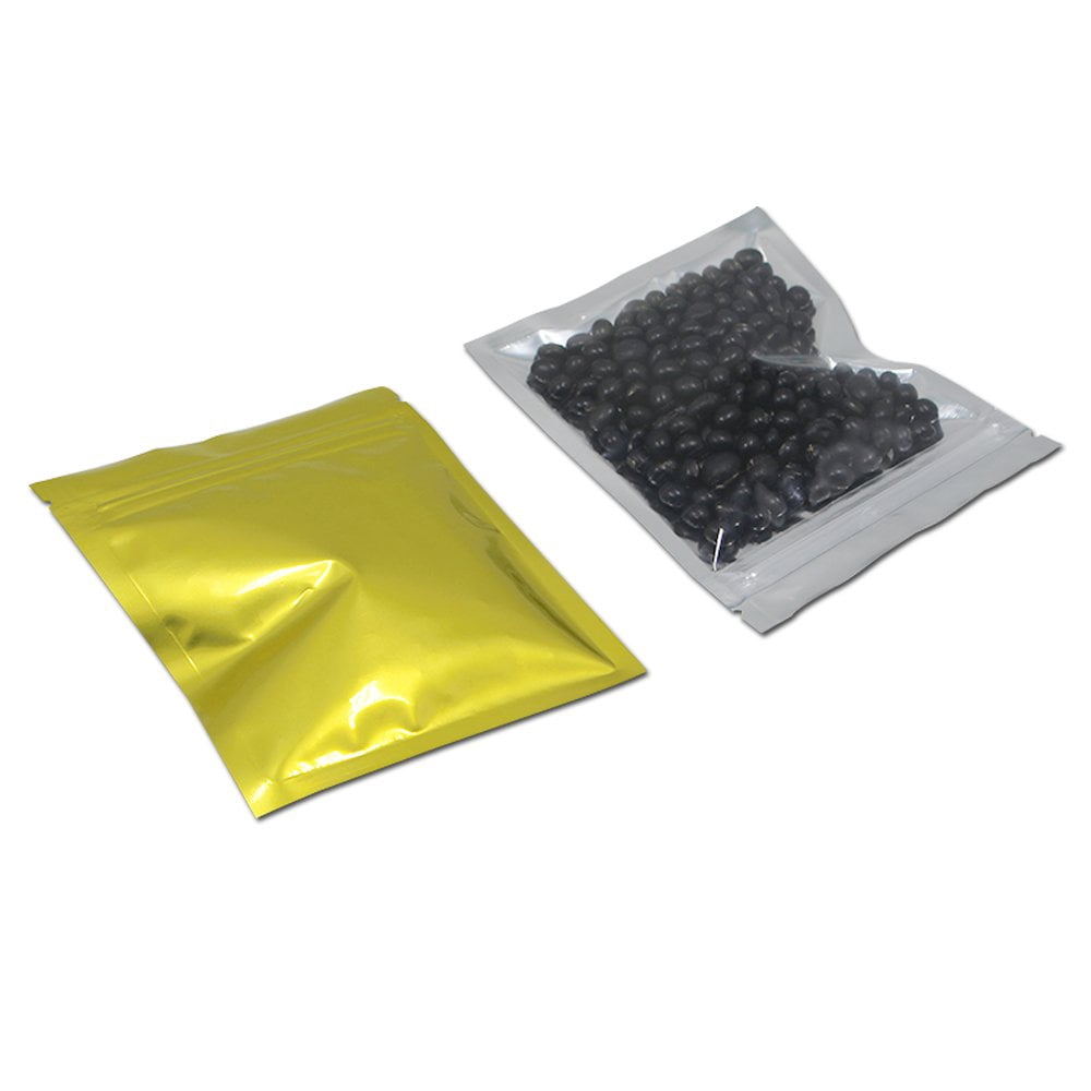 PABCK 100 Pack 4x5 inch(Inside Size 3.5x3.9 inch) Glossy Gold Front ...