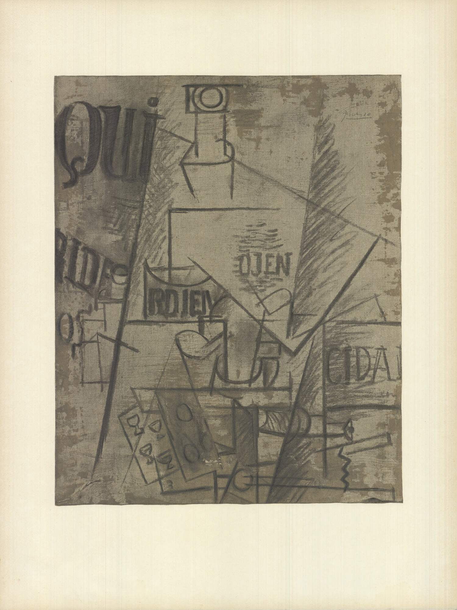 PABLO PICASSO Papiers Colles, 1966 - Walmart.com